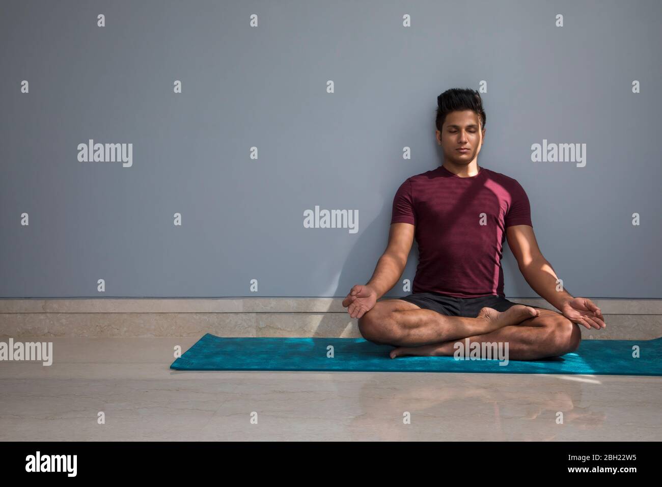 Man during meditation hi-res stock photography and images - Alamy