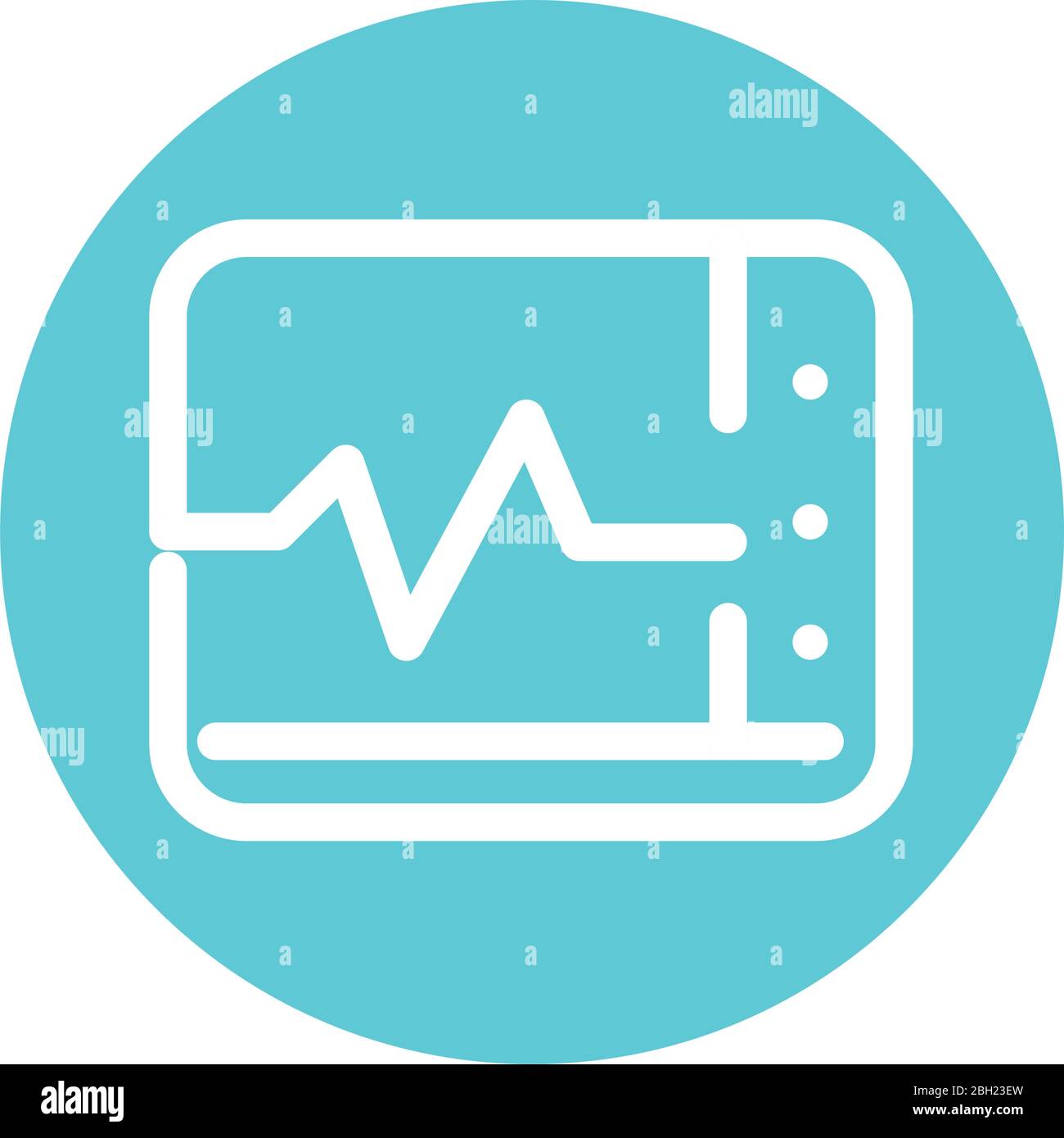 monitoring heart rate medical and health care vector illustration block ...