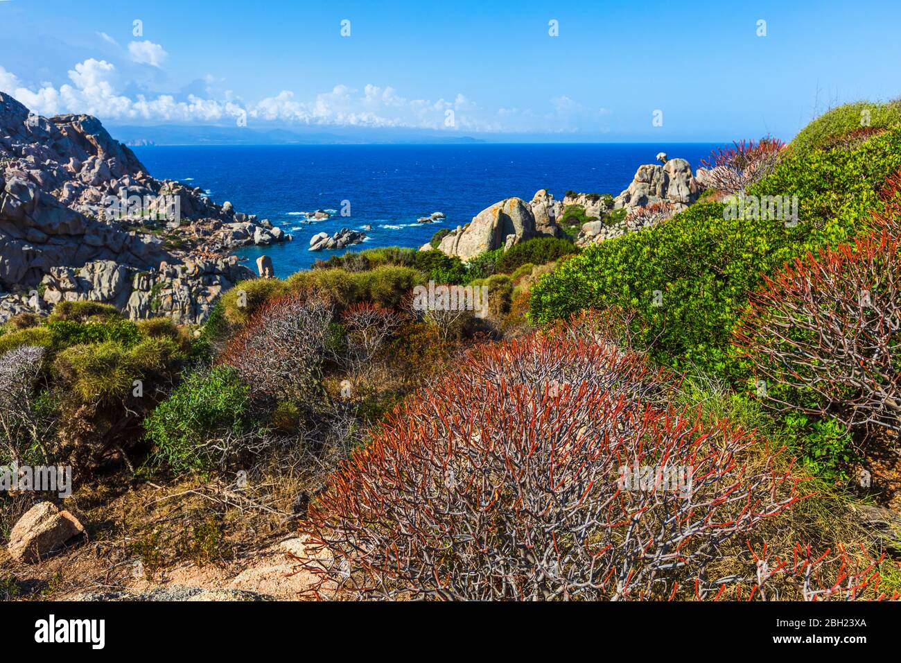 A cape with rocks in different shapes on the north side of Sardinia ...