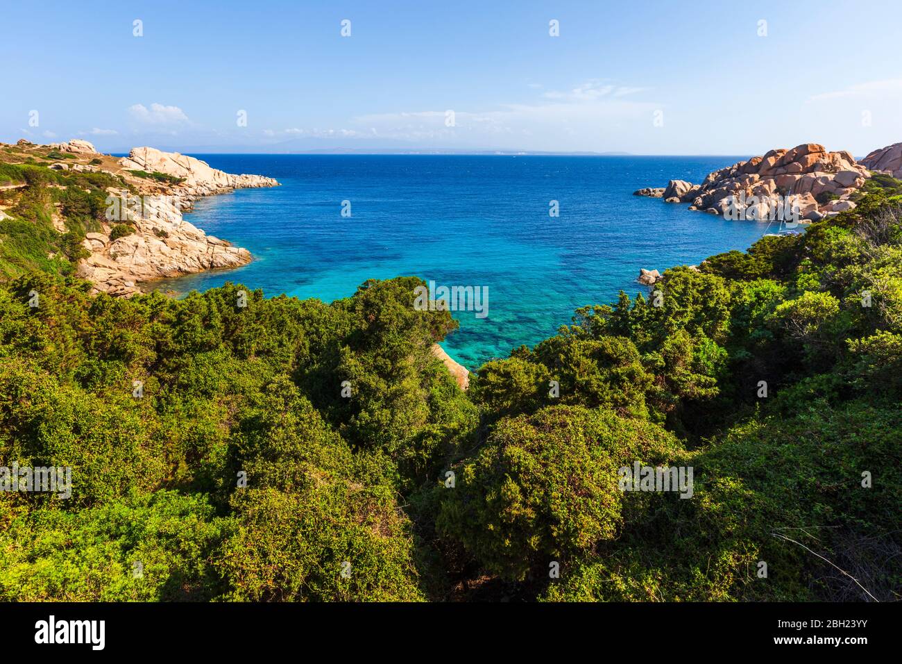A cape with rocks in different shapes on the north side of Sardinia ...