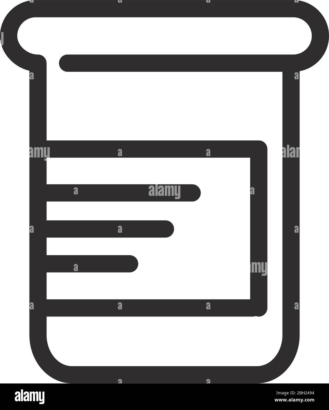 sample container laboratory medical and health care vector illustration ...