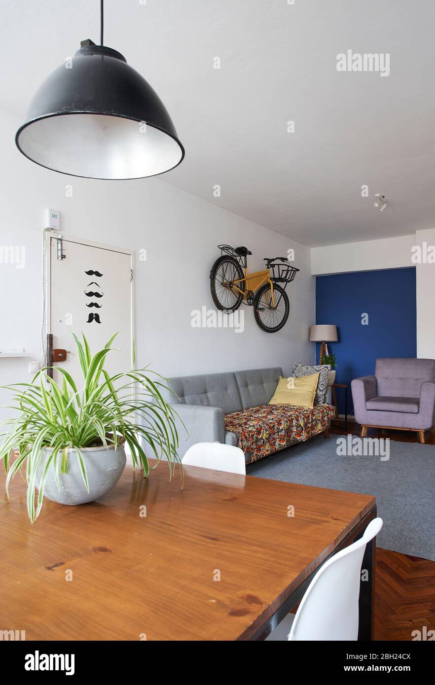 Mozambique, Interior of tidy living room Stock Photo - Alamy