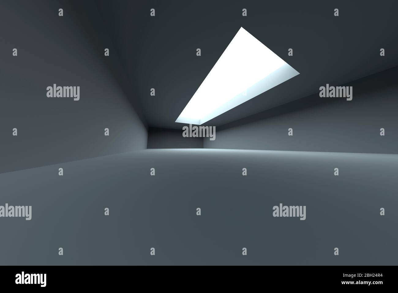 Three dimensional render of interior of empty hall Stock Photo - Alamy