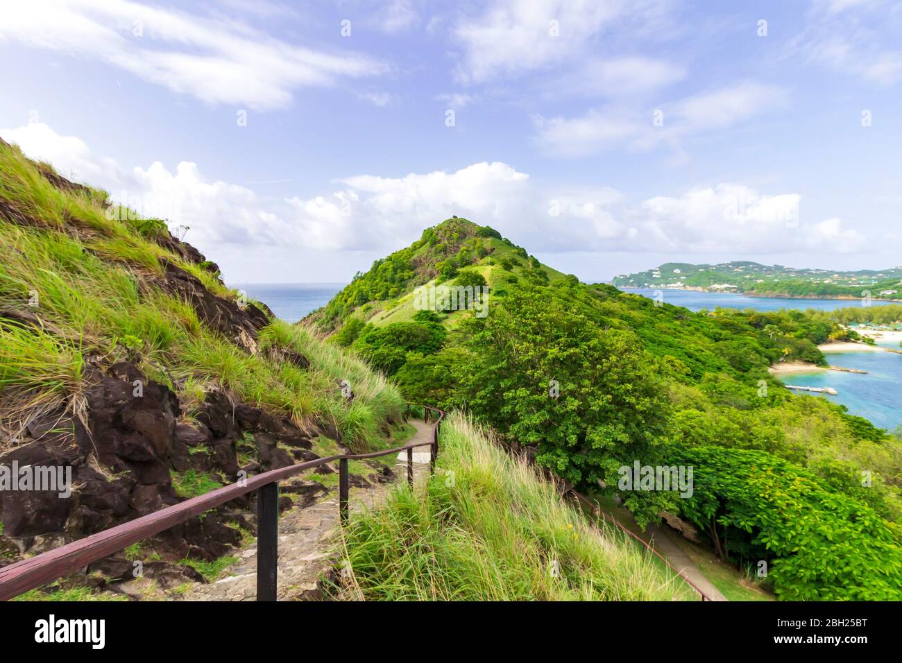 breathtaking panoramic landscape scenery and panoramic sky view on a ...