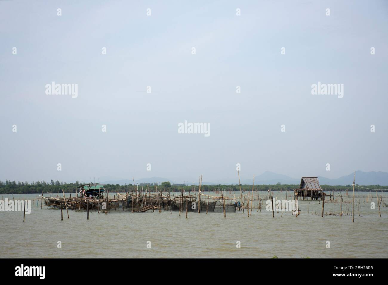 SONGKLA, THAILAND - AUGUST 17 : View landscape with boat floating and ...