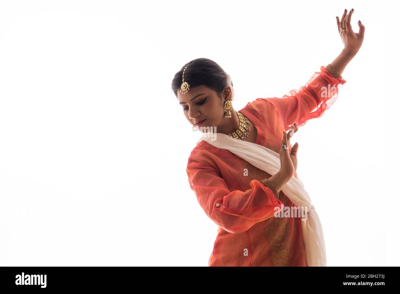 Indian kathak classical dancer Cut Out Stock Images & Pictures - Alamy