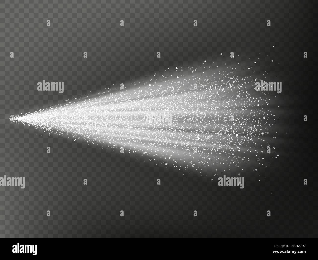 Airy water hazy mist of atomizer. Fog sprayer cosmetic effect isolated ...