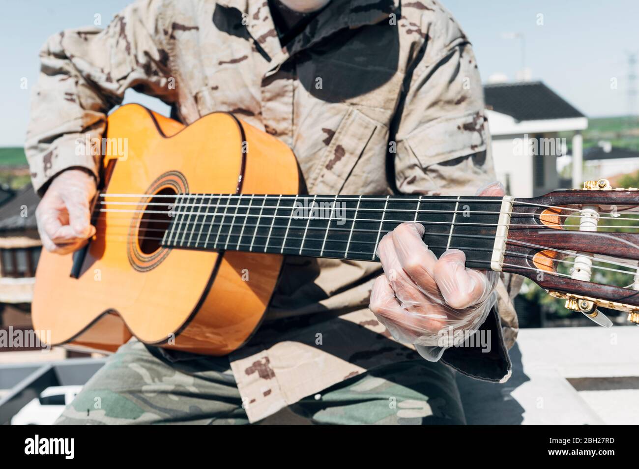 Soldier with his instrument hi-res stock photography and images - Alamy