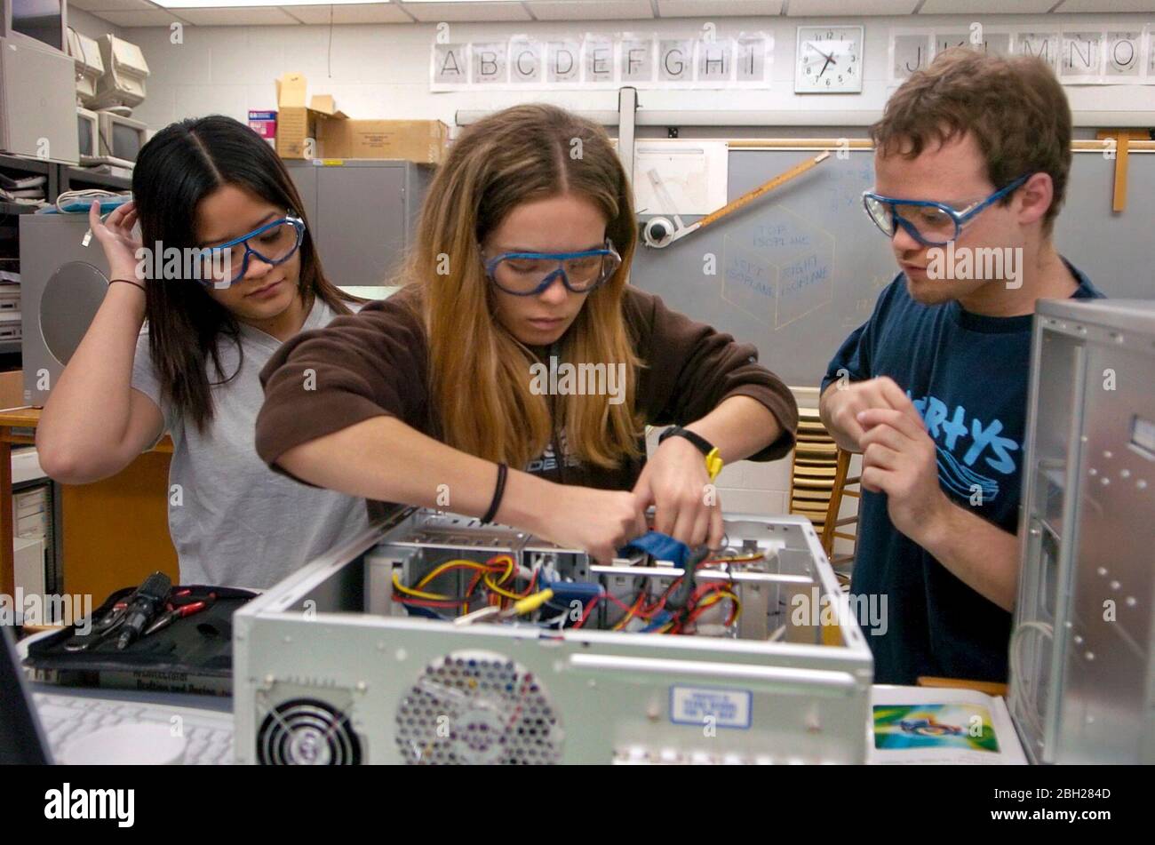 Austin, Texas USA, February 10 2005: High school students at Texas ...
