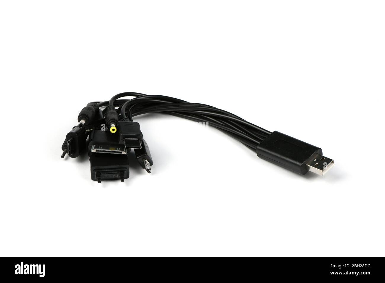 Device for charging different phone models isolated on white background ...