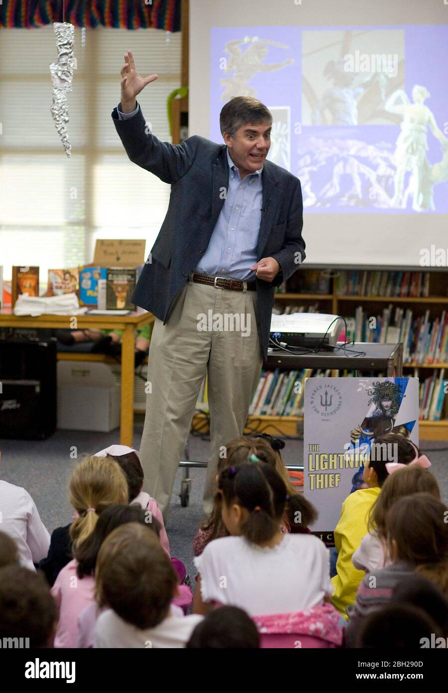 Austin, Texas USA, November 29, 2007: Author Rick Riordan, who writes ... Austin, Texas USA, November 29, 2007: Author Rick Riordan, who writes ...