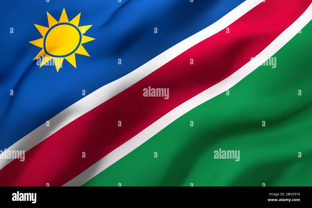National flag of namibia hi-res stock photography and images - Alamy