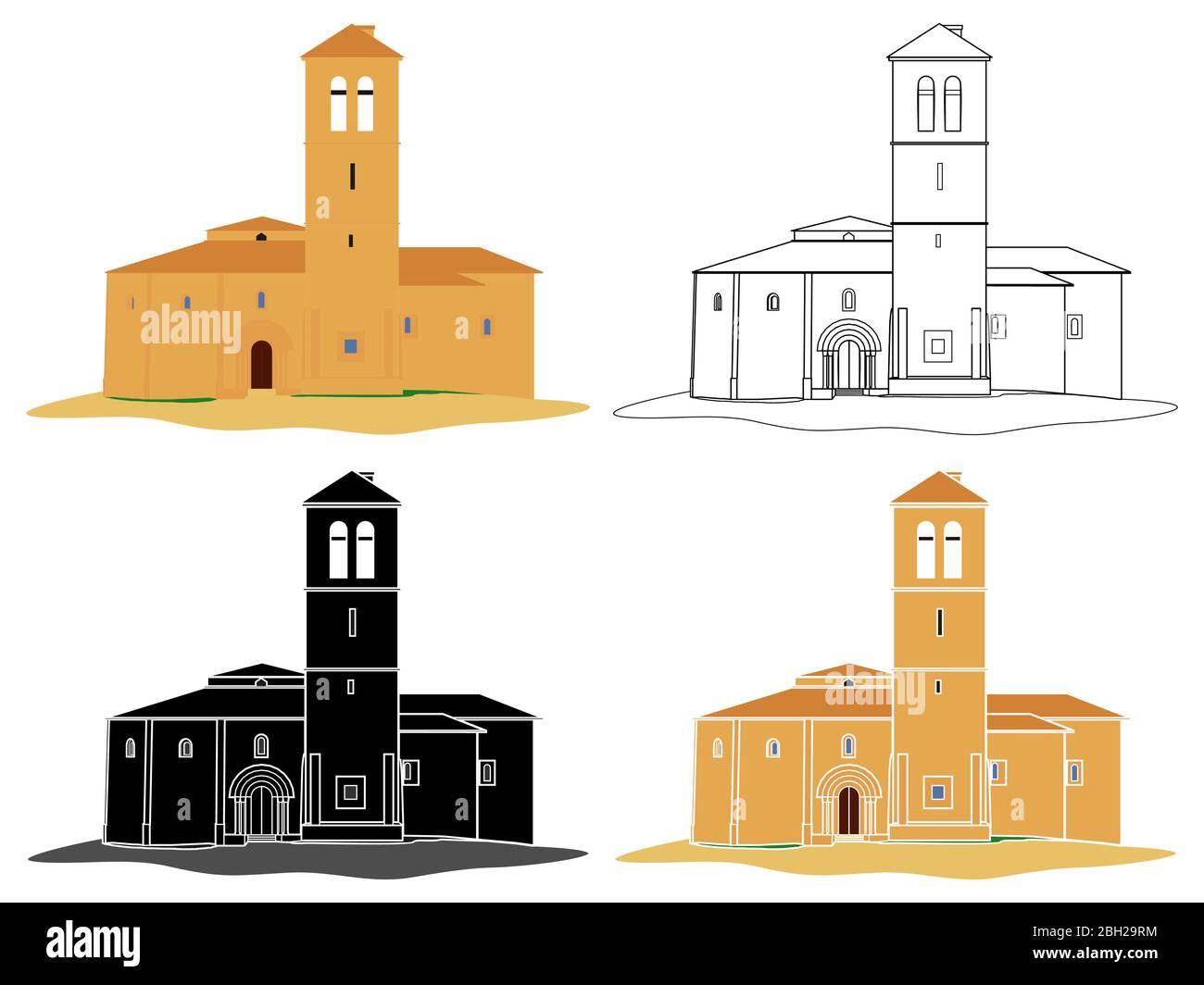 Architecture holy church in Stock Vector Images - Alamy