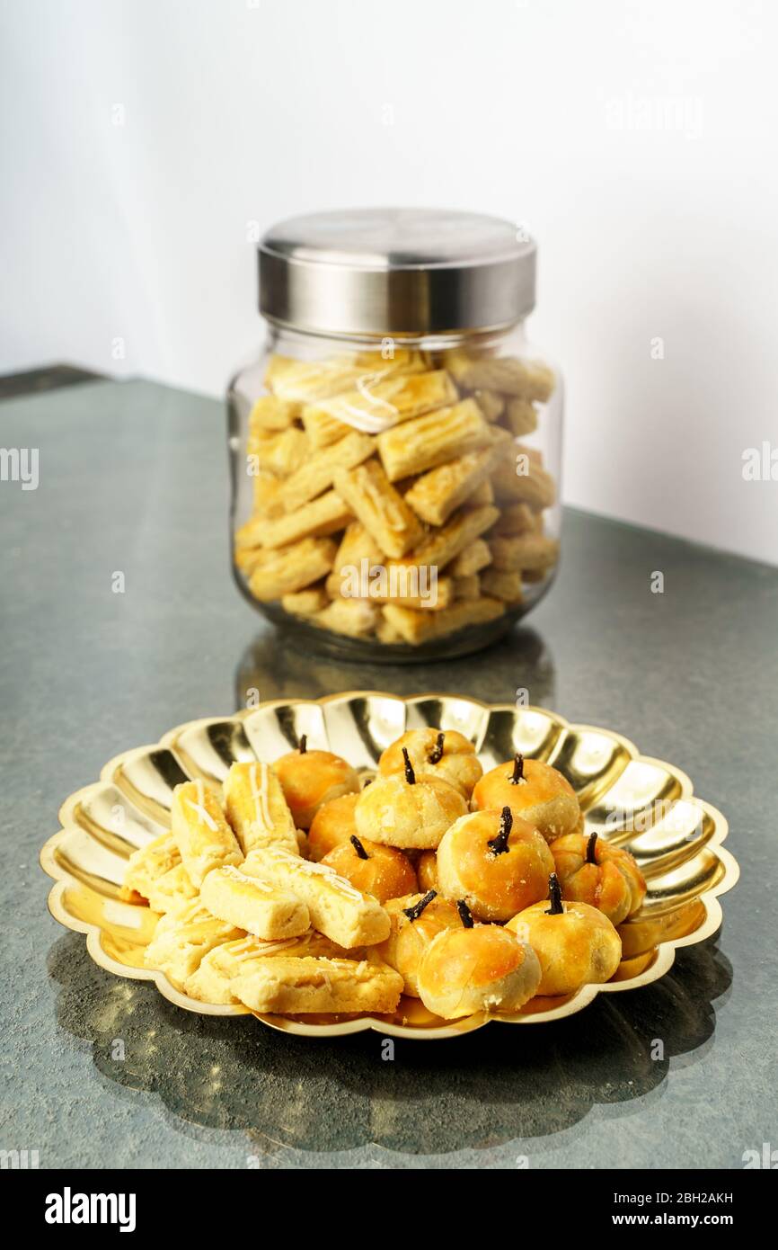 set of indonesian traditional ramadan snack. nastar Stock Photo - Alamy