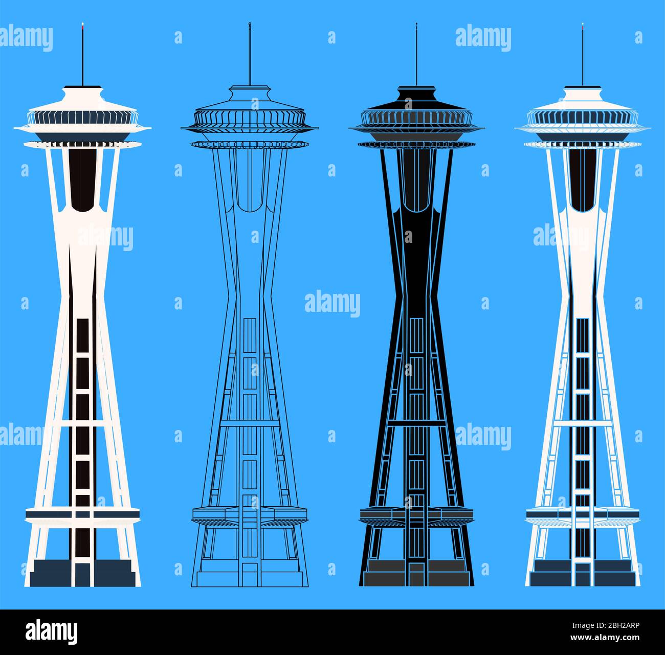 Seatle vector hi-res stock photography and images - Alamy