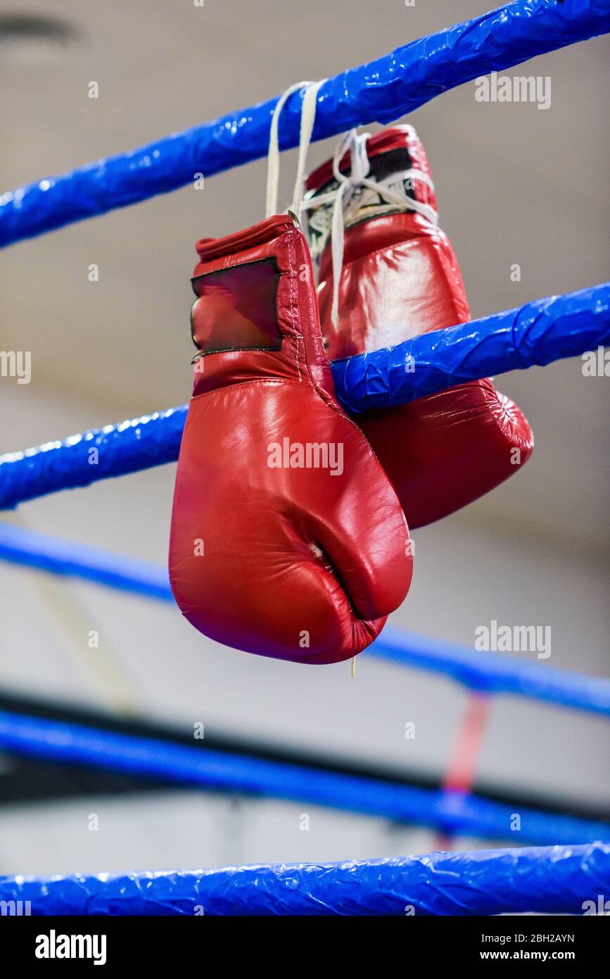 Boxing ring ropes hi-res stock photography and images - Alamy