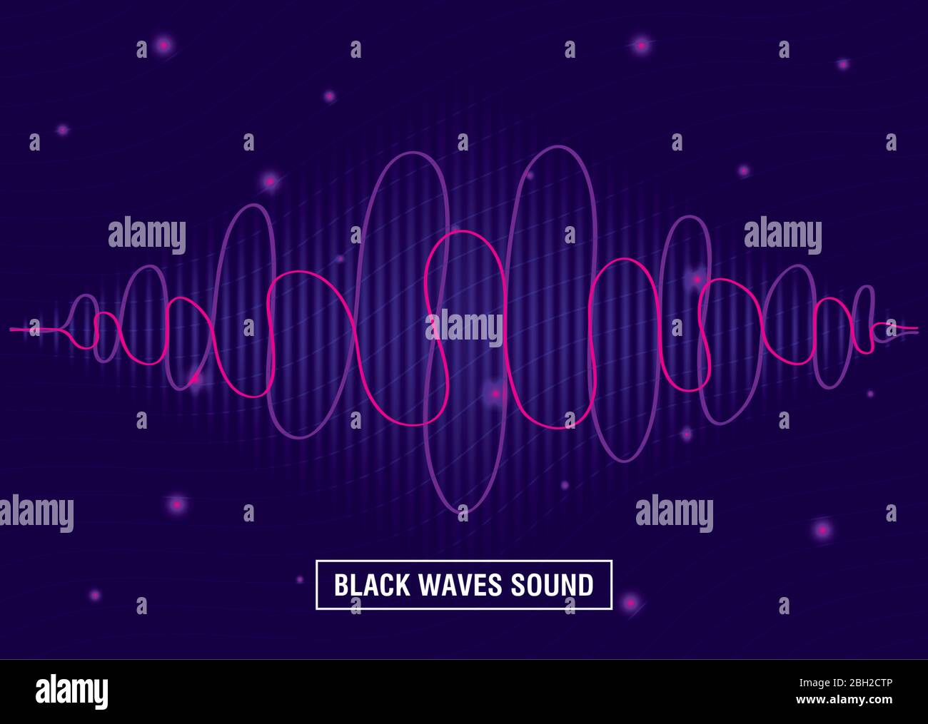 Black waves sound purple Stock Vector Images - Alamy