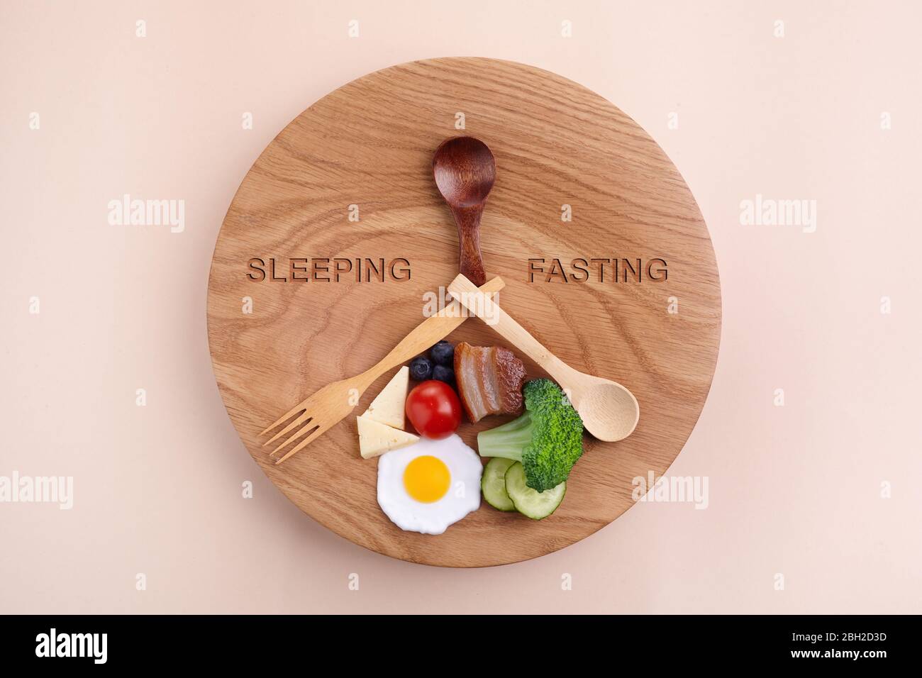 Intermittent fasting. Healthy breakfast, diet food concept. Organic ...