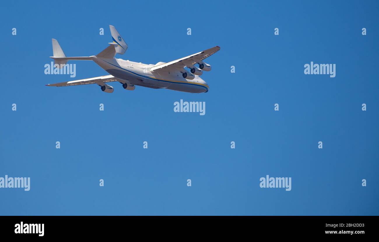 Ukraine, Kyiv - April 23, 2020: Ukrainian cargo plane AN-225 Mriya ...