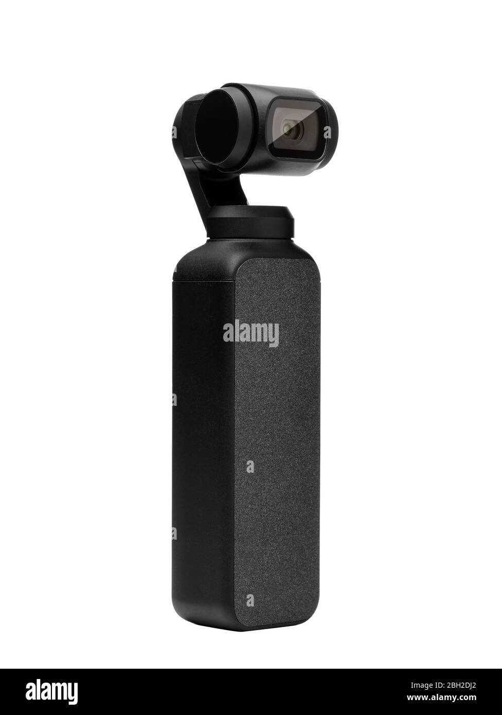 Tiny camera with gimbal isolated on white Stock Photo - Alamy