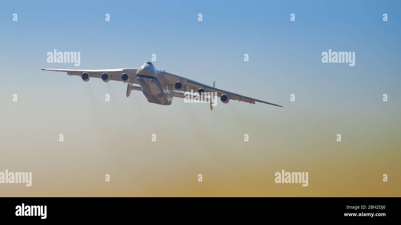 Ukraine, Kyiv - April 23, 2020: Ukrainian cargo plane AN-225 Mriya ...