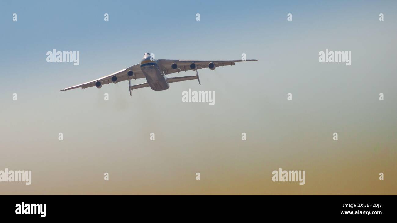 Ukraine, Kyiv - April 23, 2020: Ukrainian cargo plane AN-225 Mriya ...