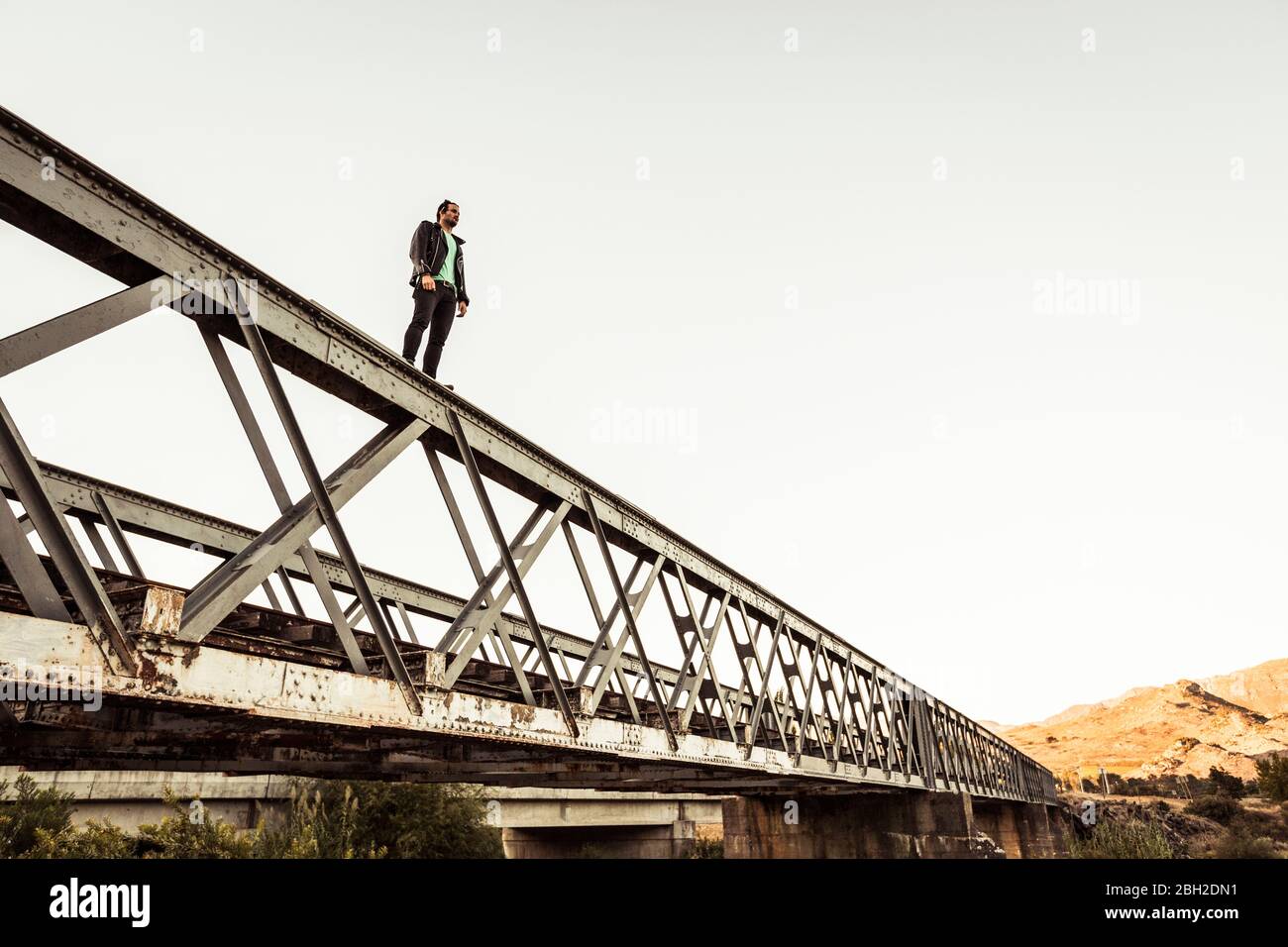 Old man at bridge hi-res stock photography and images - Alamy