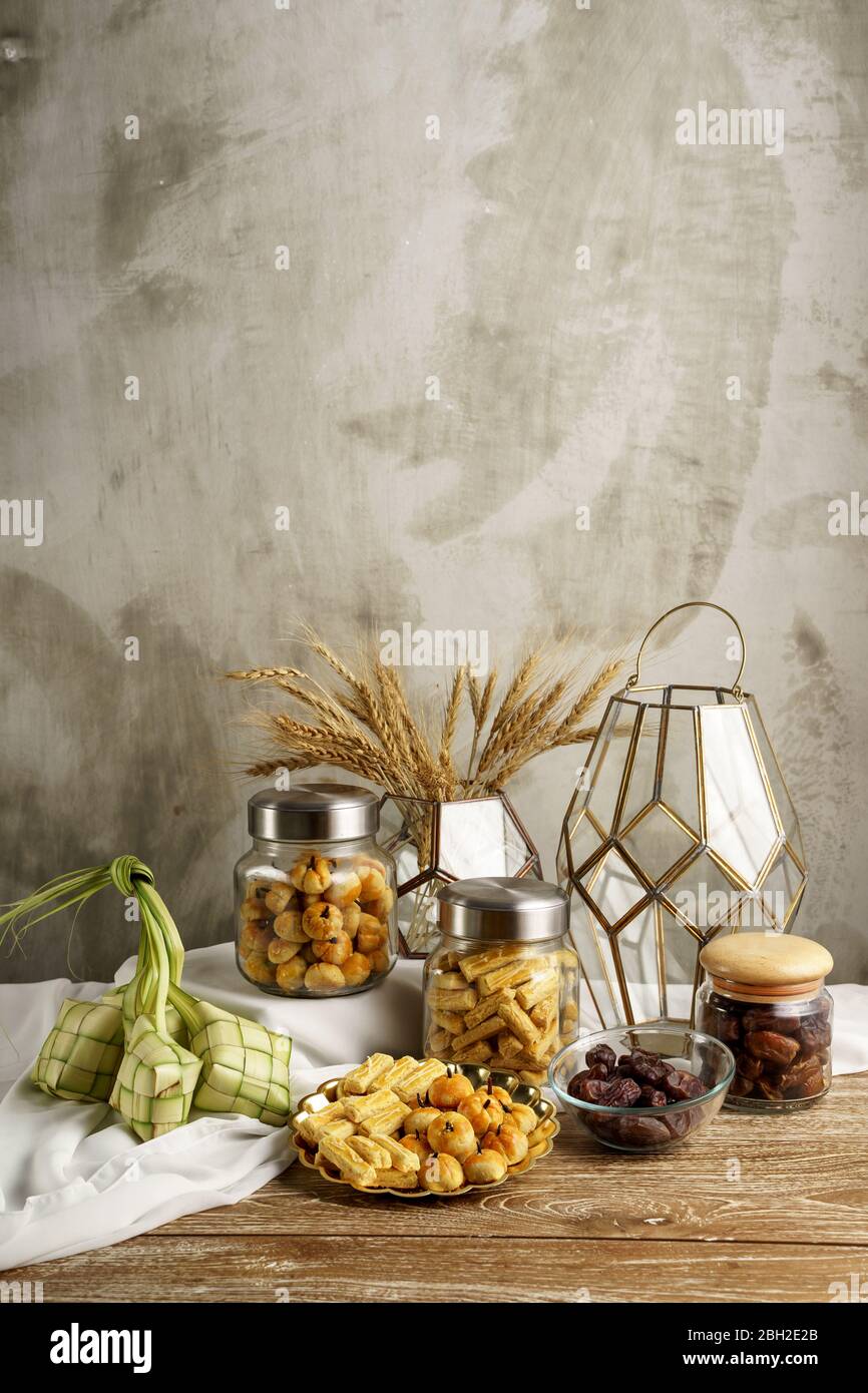 set of indonesian traditional ramadan snack. nastar Stock Photo - Alamy