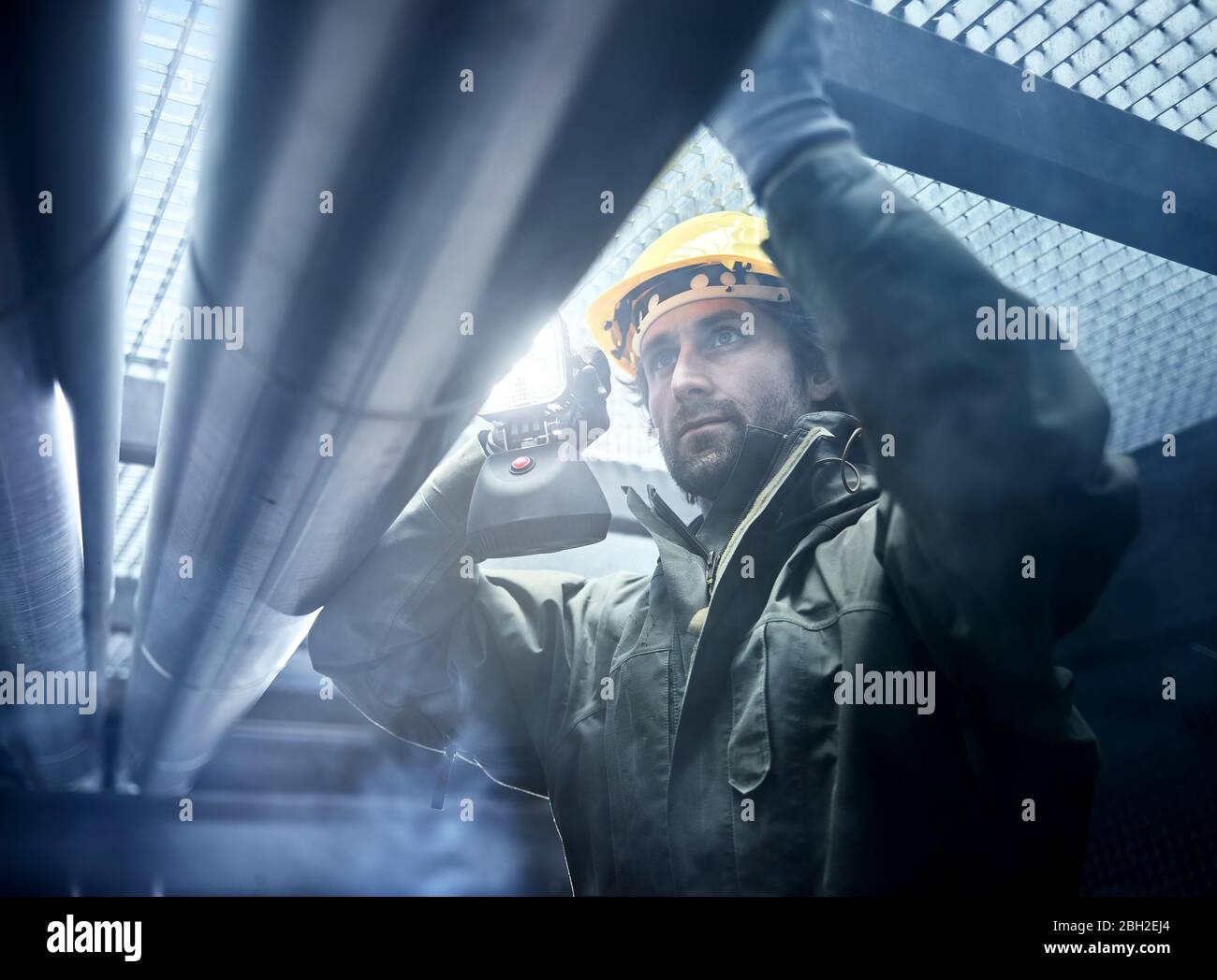 Technician torch hi-res stock photography and images - Alamy