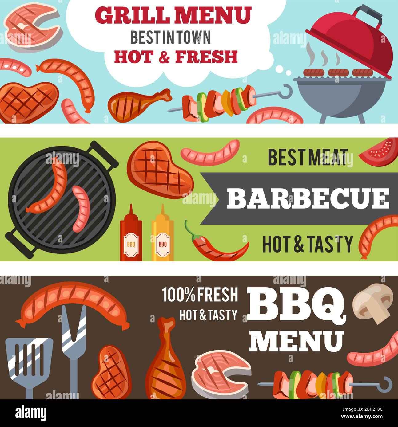 Bbq grill banners hi-res stock photography and images - Alamy
