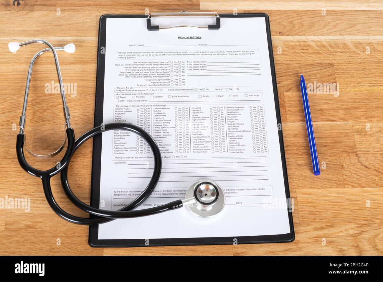 Medical record application form hi-res stock photography and images - Alamy