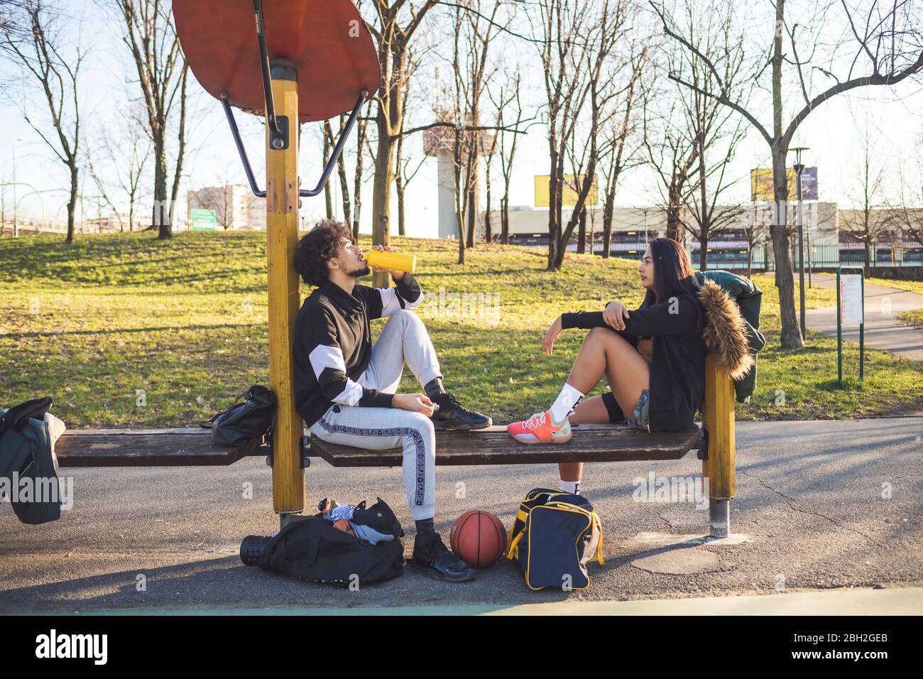 Player sitting on bench hi-res stock photography and images - Alamy