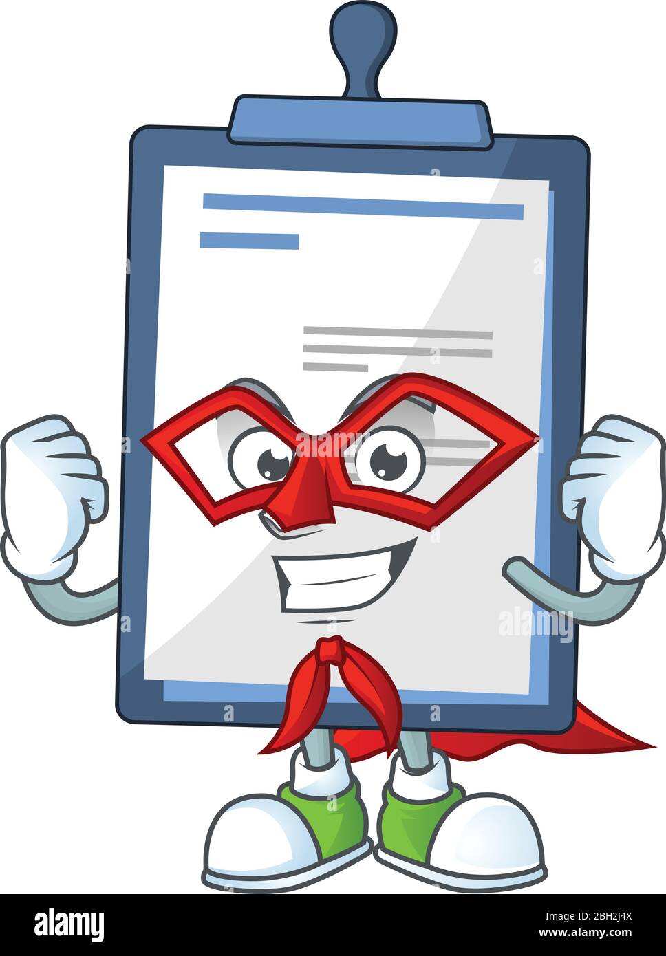 Medical note cartoon design concept dressed as Super hero Stock Vector ...