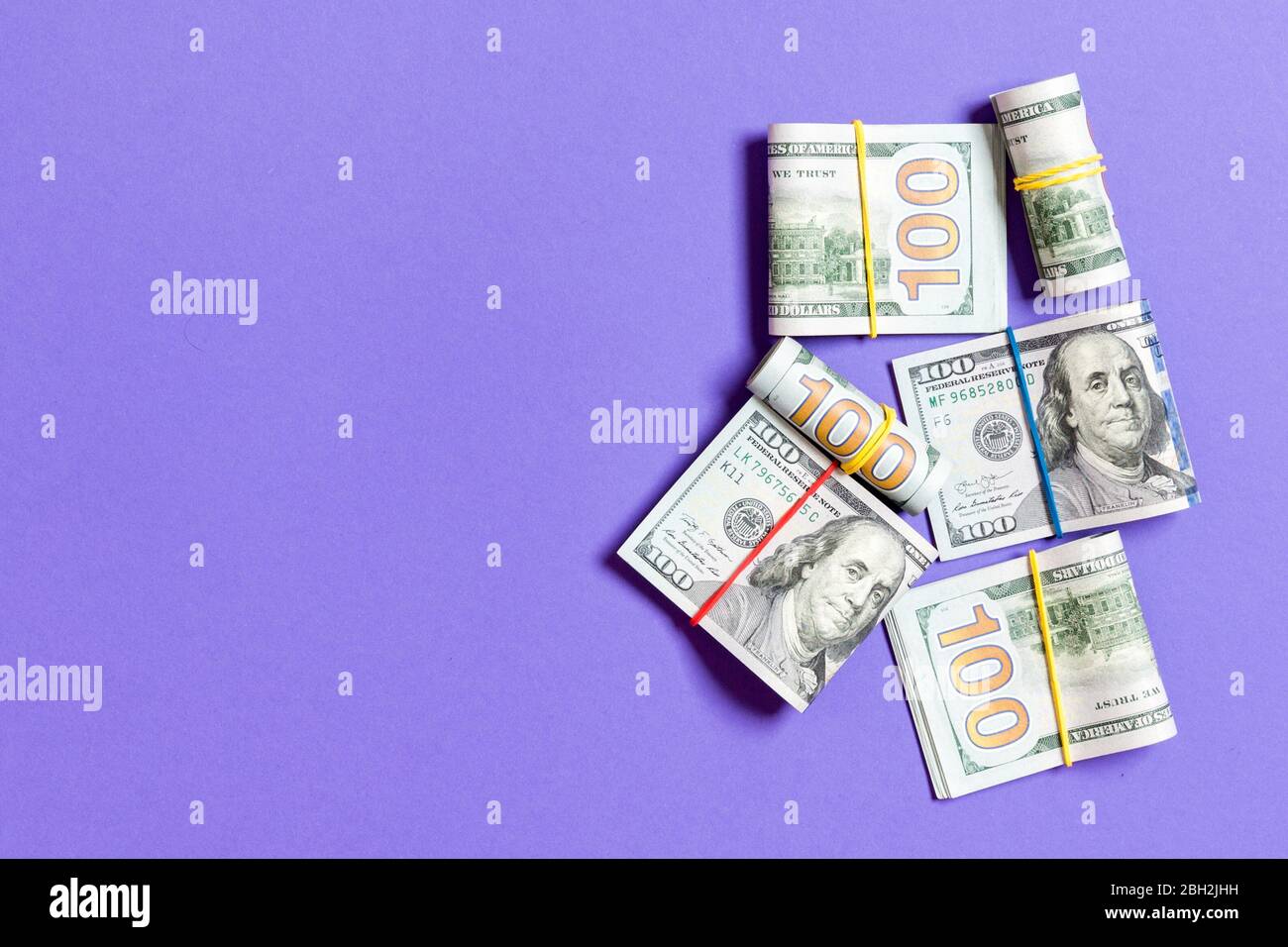 Bundles of one dollar bills hi-res stock photography and images - Alamy
