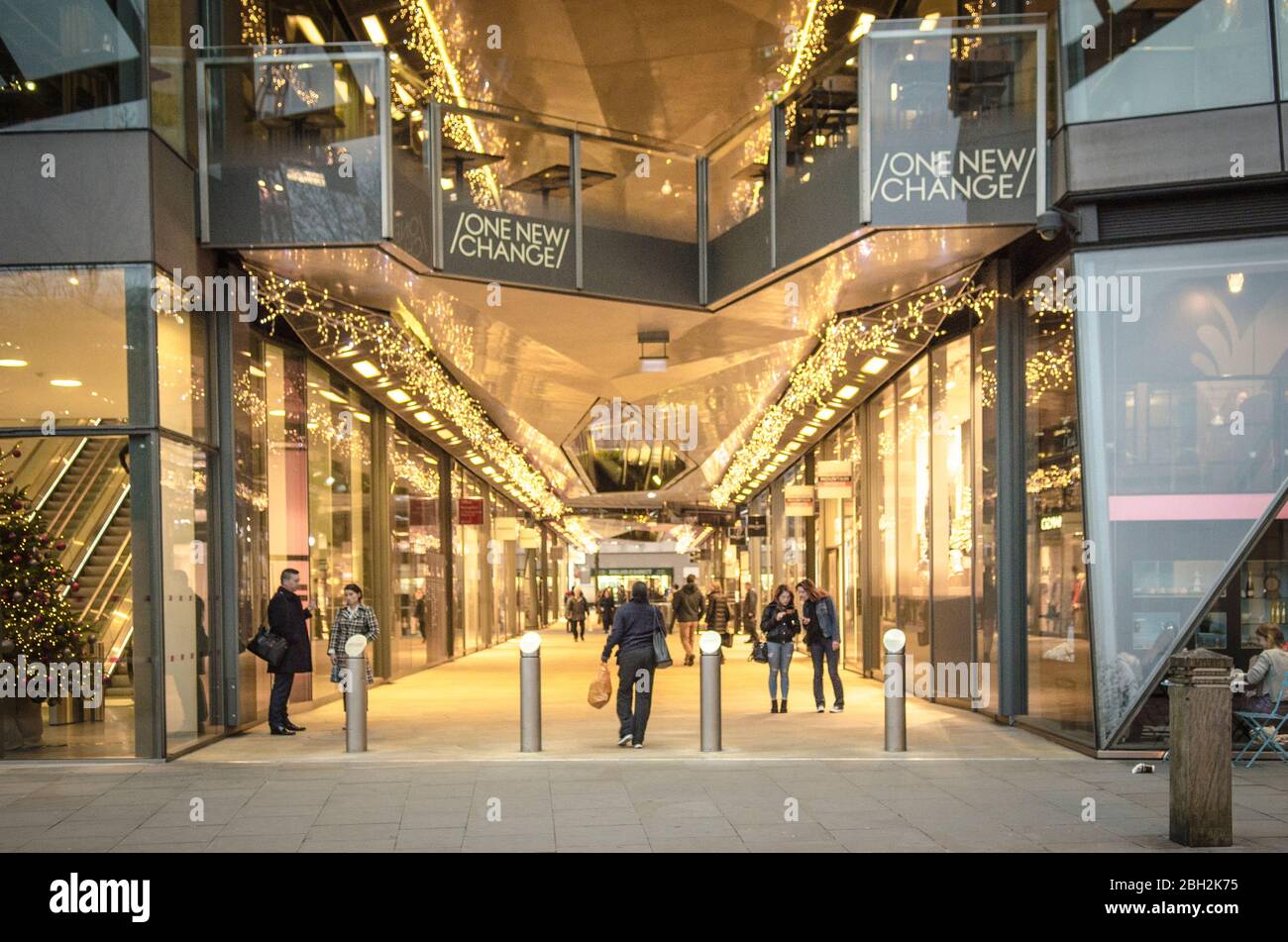 LONDON- Entrance to the New Change One building, a mixed use ...