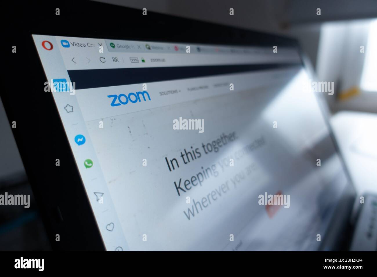 Berlin, Germany - April 13 2020: Zoom.us website. Zoom Video ...