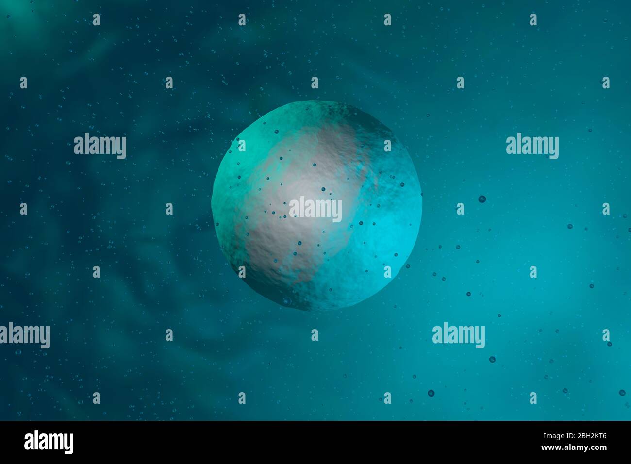 Three dimensional render of single stem cell Stock Photo - Alamy