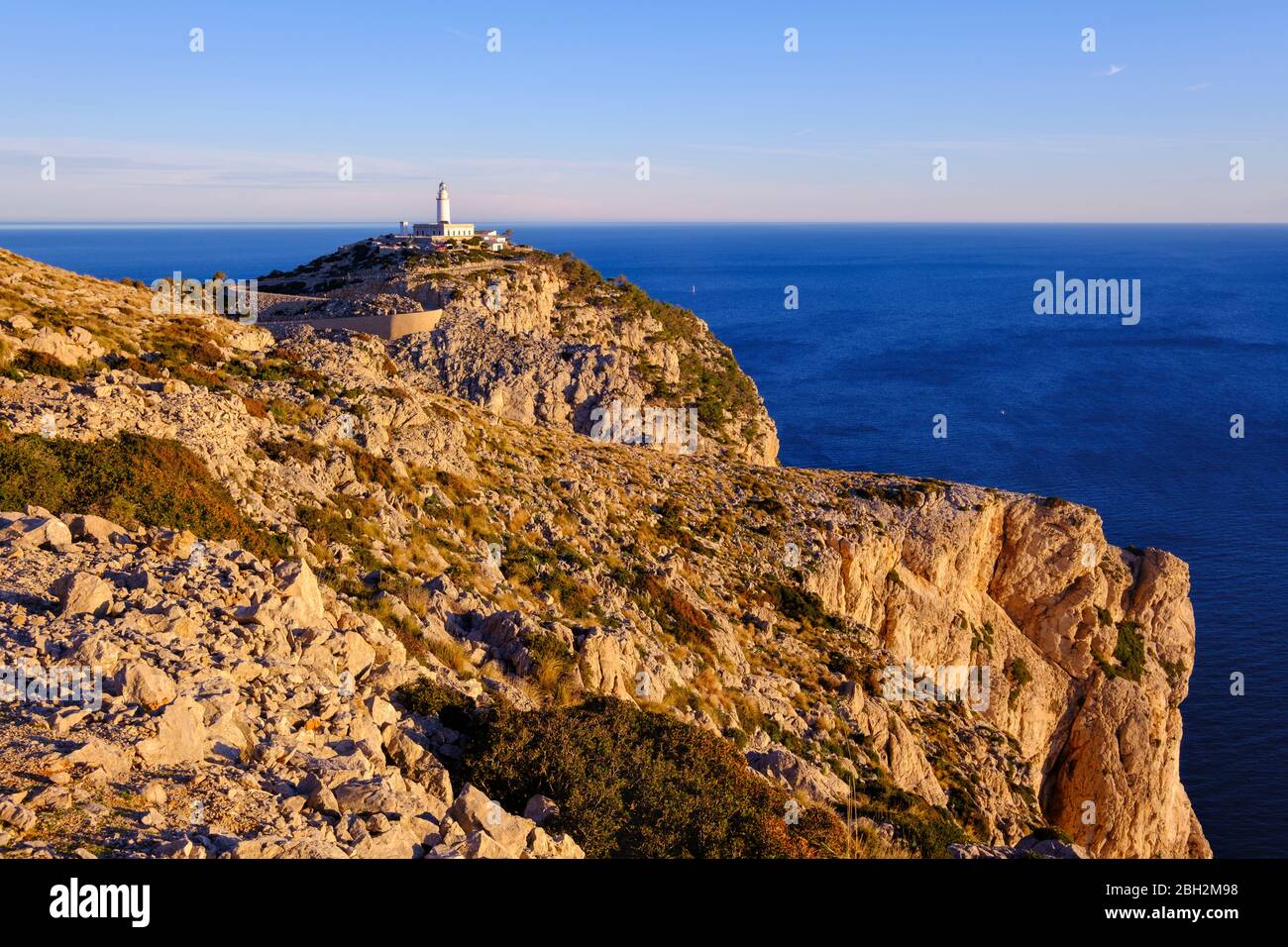 Aerial view formentor lighthouse dawn hi-res stock photography and ...