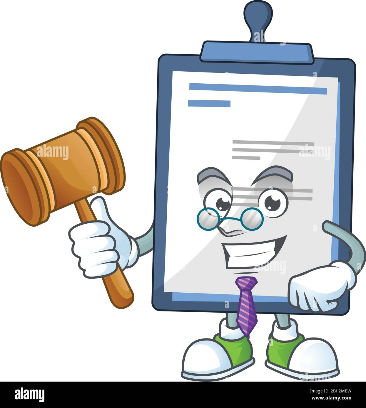 Charismatic Judge medical note cartoon character design with glasses ...
