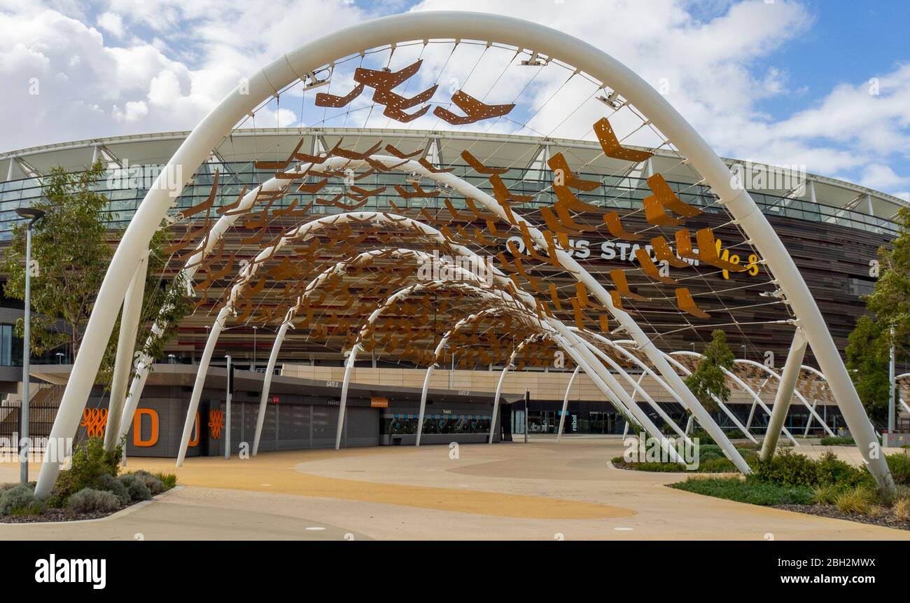 The Arbour Walkway at Optus Stadium Burswood Perth Western Australia ...