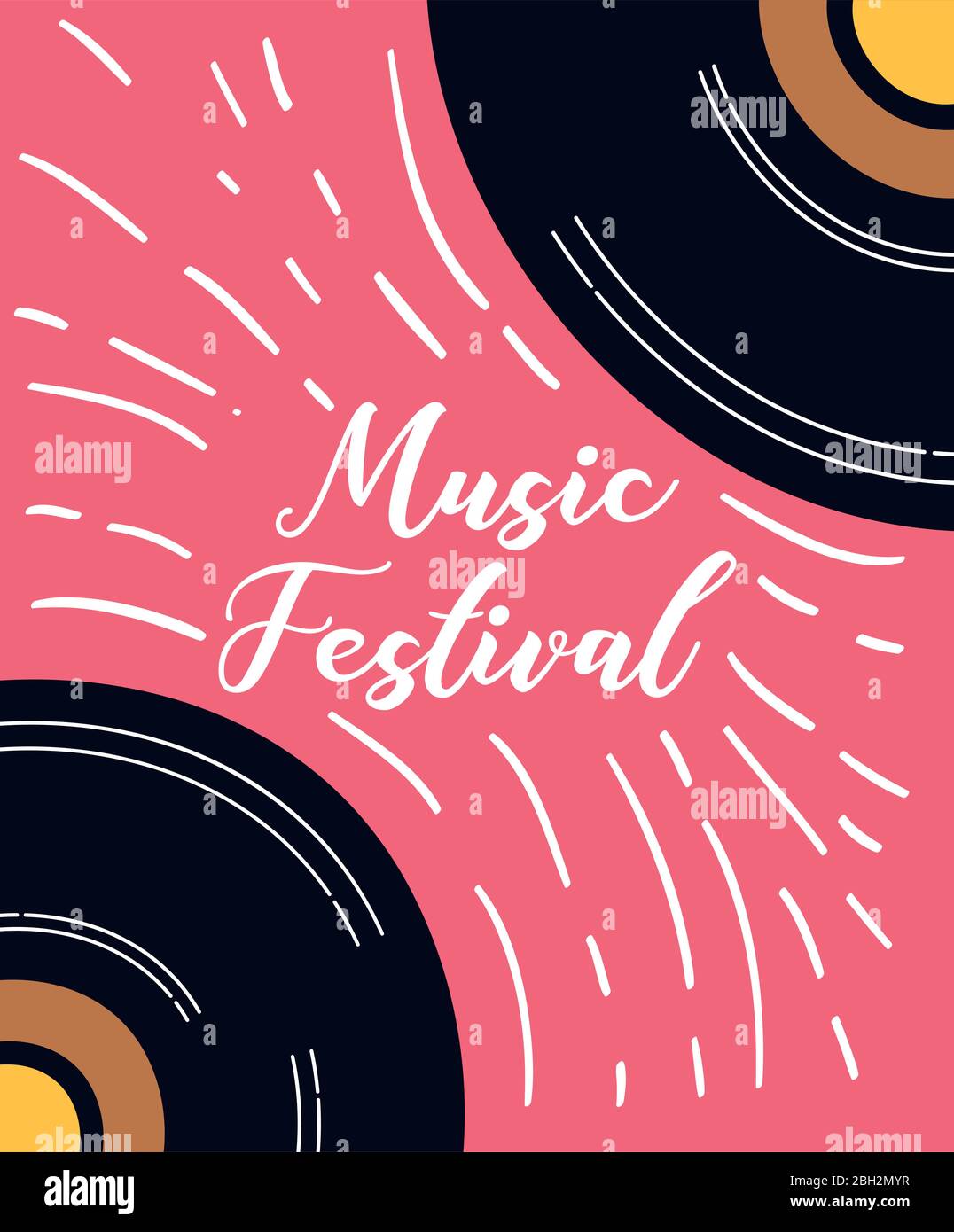music fest poster with vinyl disk Stock Vector Image & Art - Alamy
