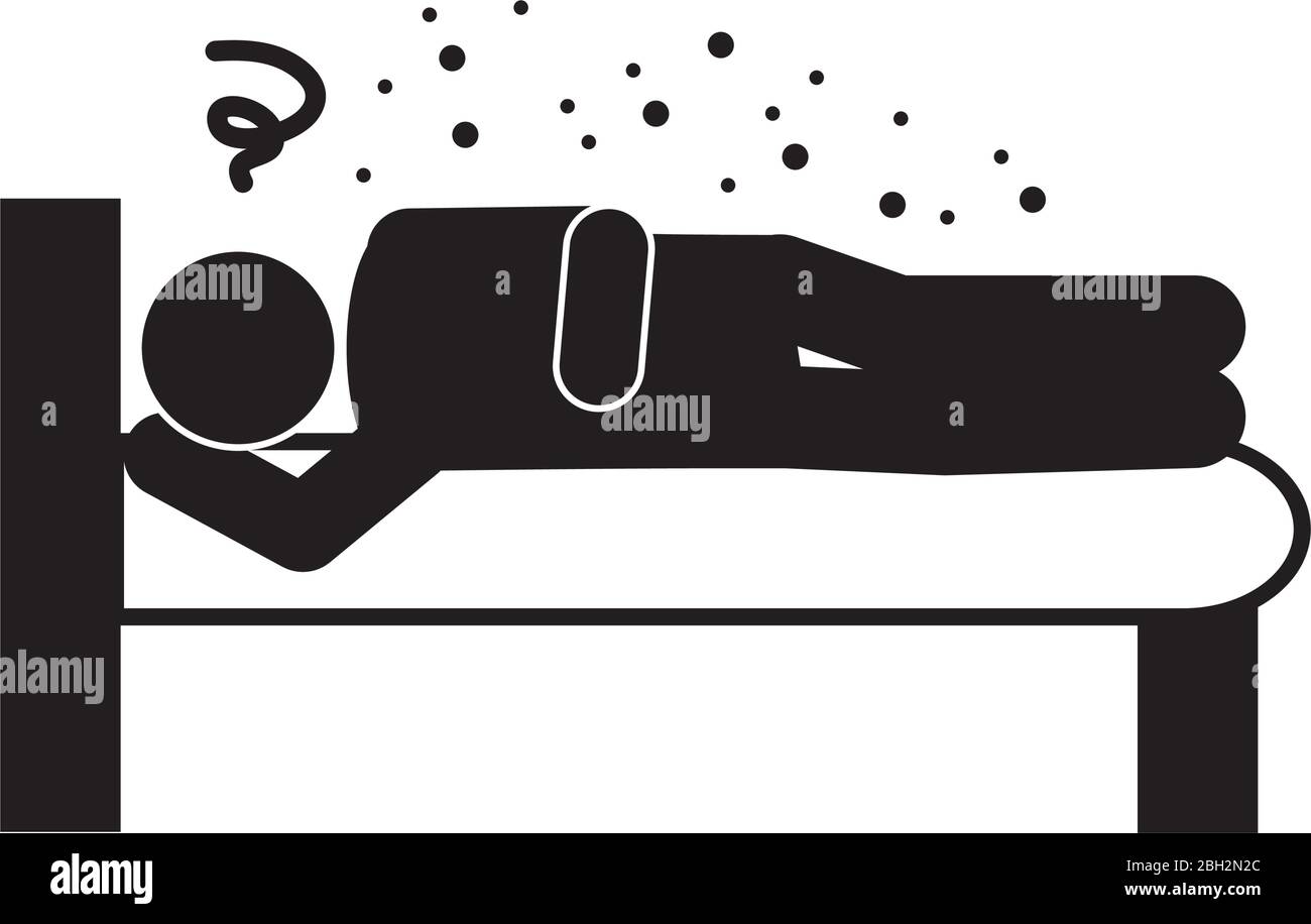 coronavirus covid 19, sick people in bed with symptoms, health ...