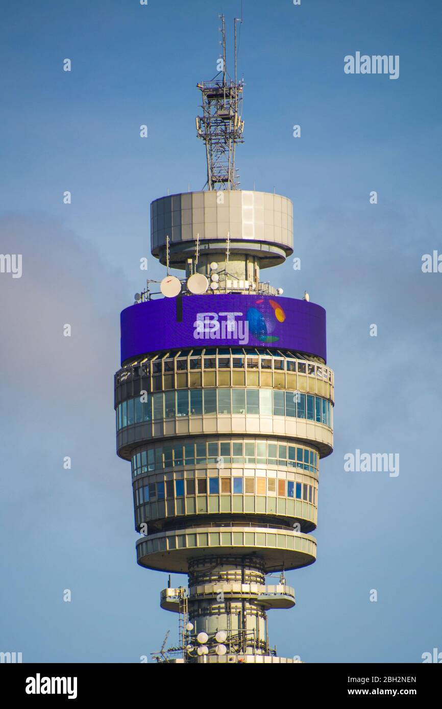 LONDON- The BT Tower, headquarters of British Telecom, a British ...