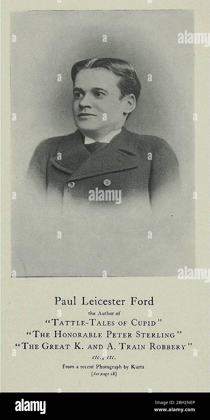 Paul Leicester Ford Stock Photo - Alamy