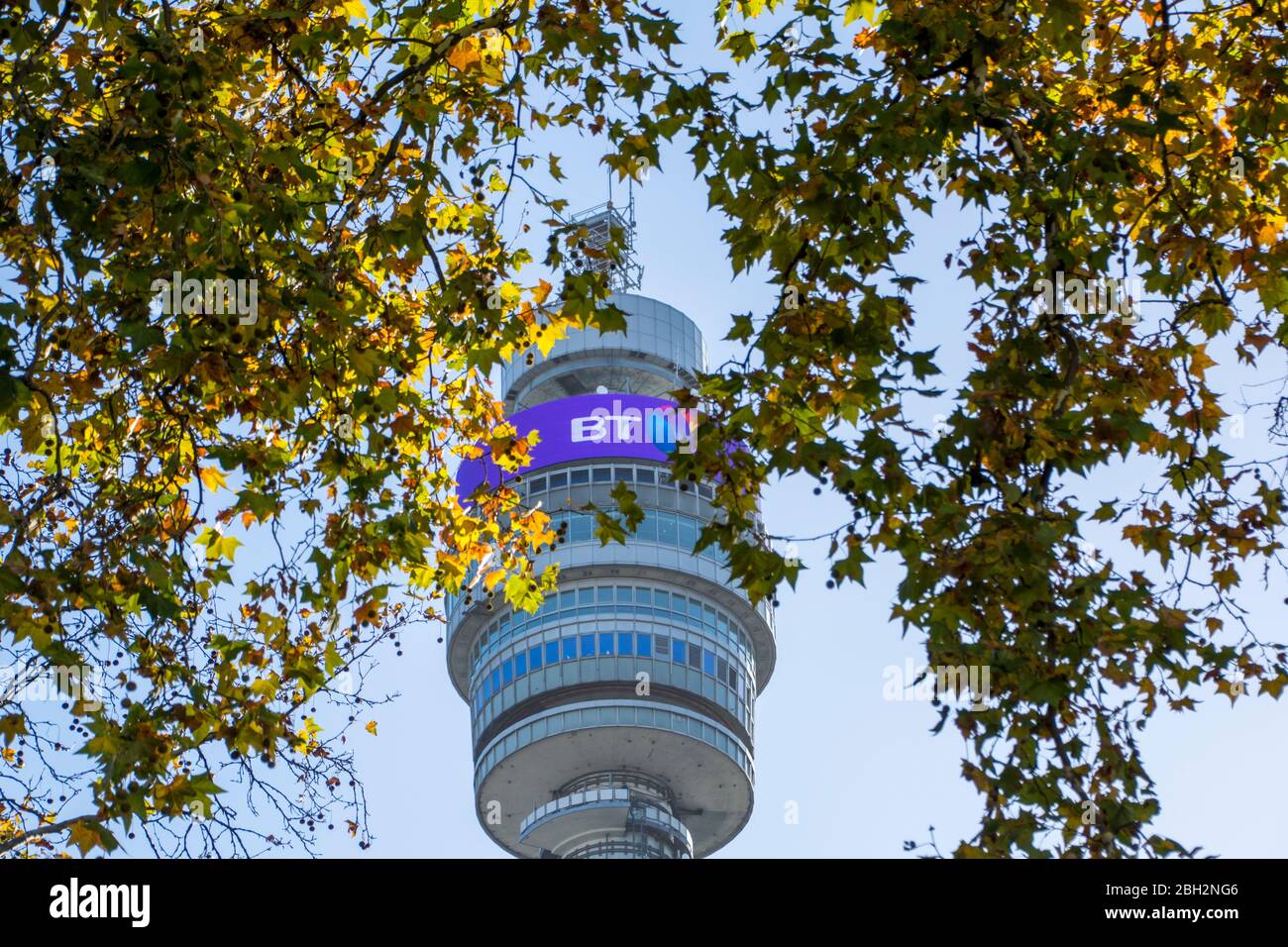 LONDON- The BT Tower, headquarters of British Telecom, a British ...