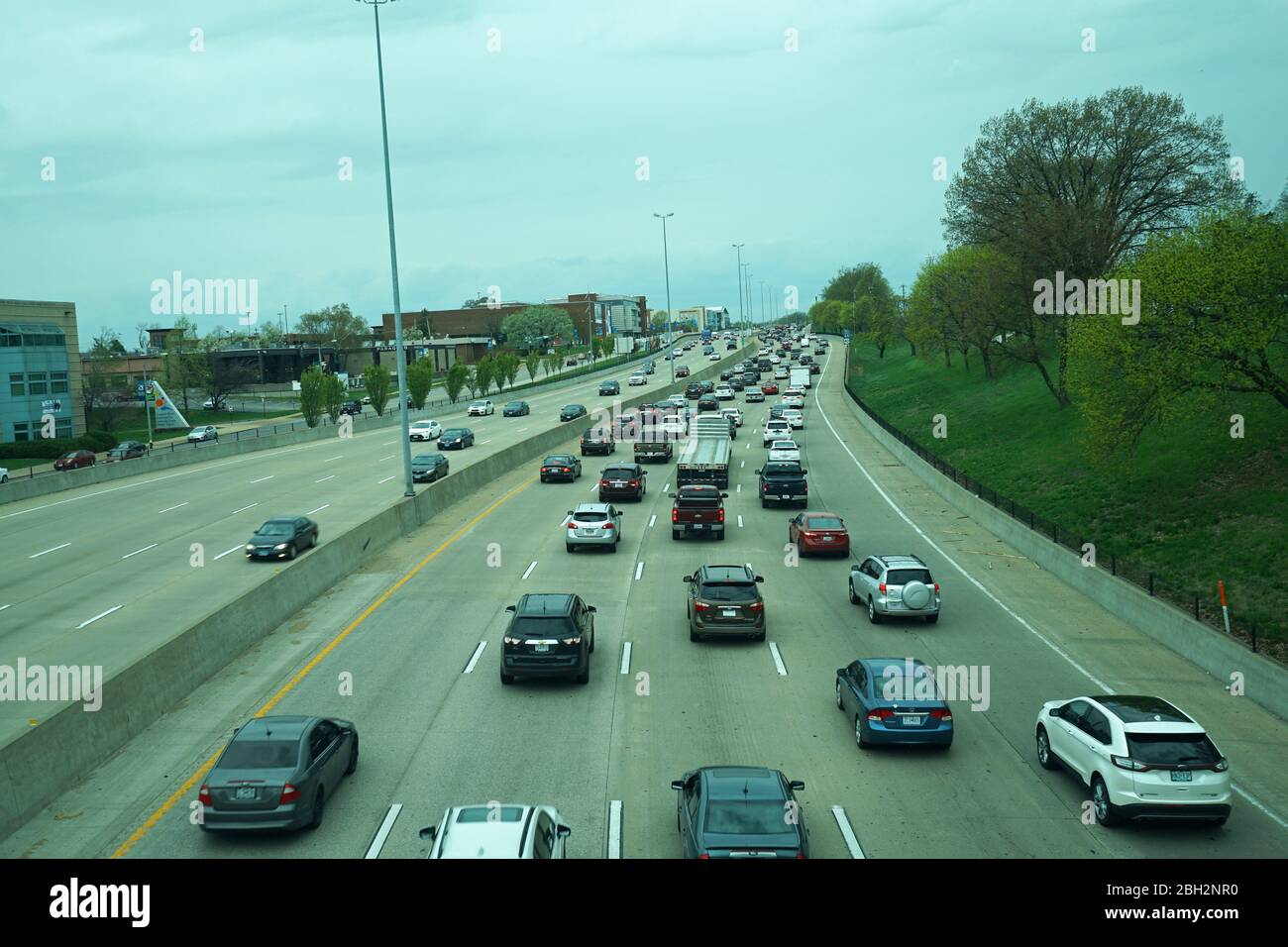 Exterior architecture and building design of road and street in Saint ...