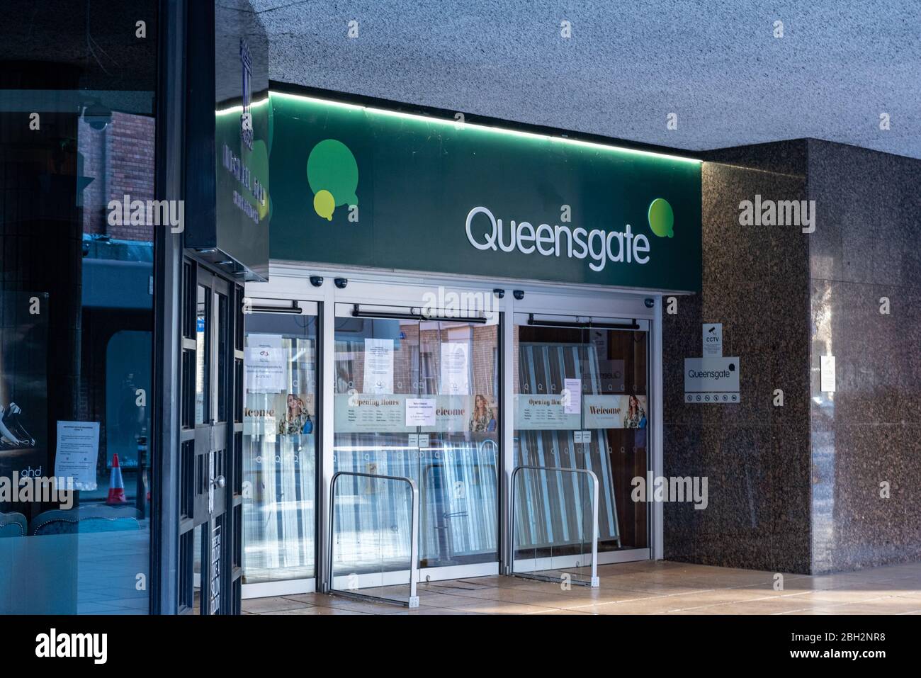 Queensgate shopping centre entrance in Peterborough closed during the ...