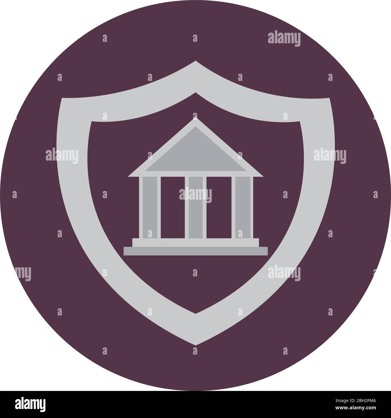 mobile banking, shield protection bank money vector illustration block ...
