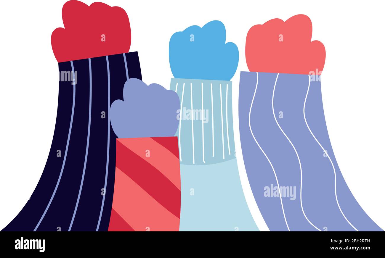 team unity strength and courage vector illustration design Stock Vector ...