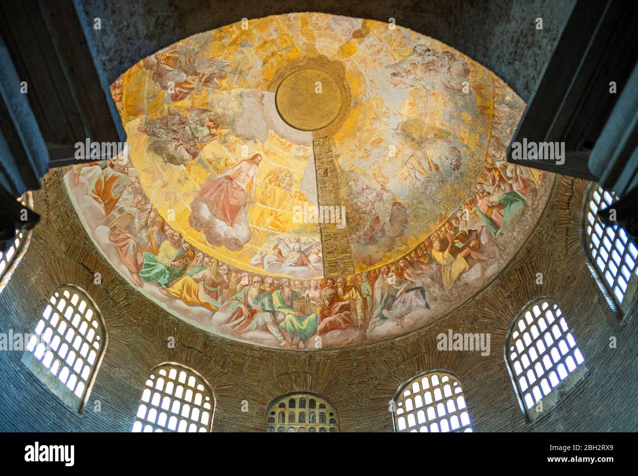 Rome, Italy - August 20, 2017: The early Christian architecture and ...